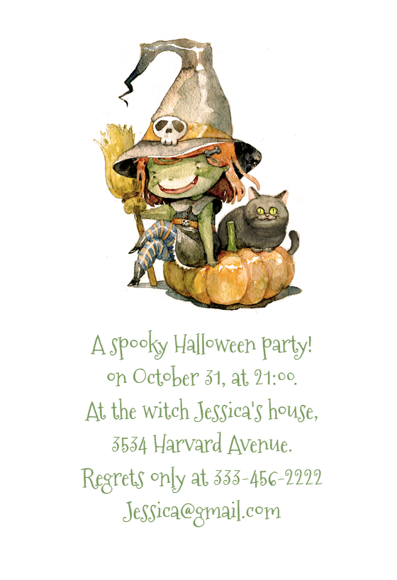 A Spooky Halloween Party - Halloween Party Invitation Template (Free ...