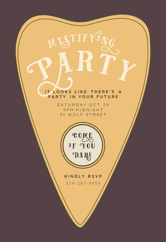 Mystifying Party - Halloween Party Invitation Template (Free ...