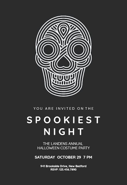 Page 4 | Halloween Party Invitation Templates (Free) | Greetings Island