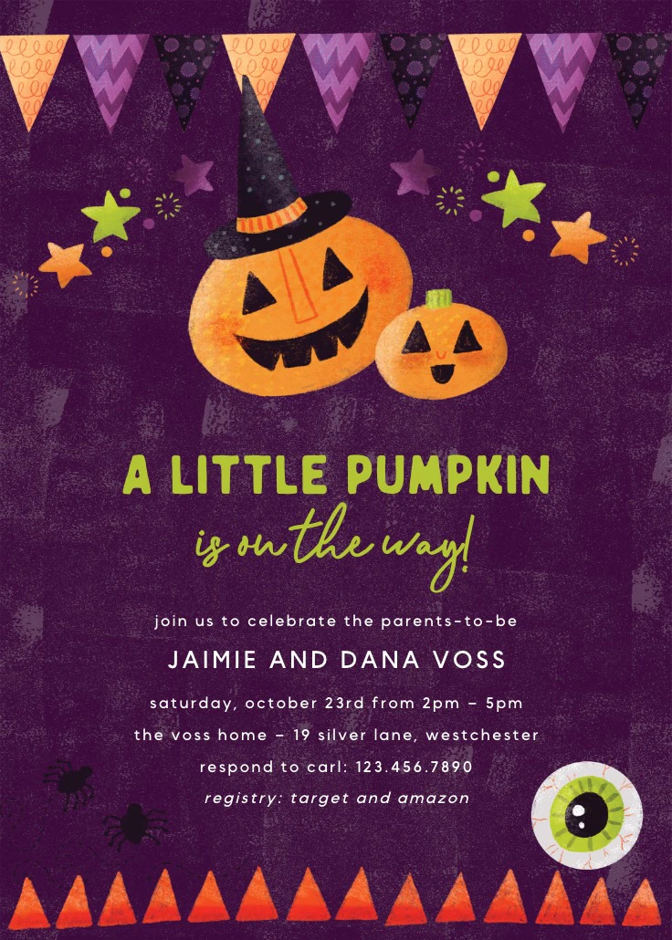 Spooky Pumpkin - Halloween Party Invitation Template (Free) | Greetings ...