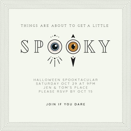 Spooky - Halloween Party Invitation Template (Free) | Greetings Island