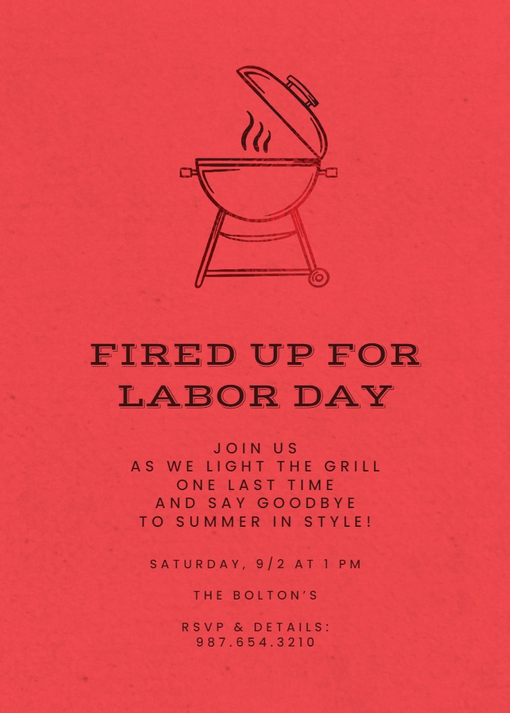 Fired Up Fun - Holidays Invitation Template (Free) | Greetings Island