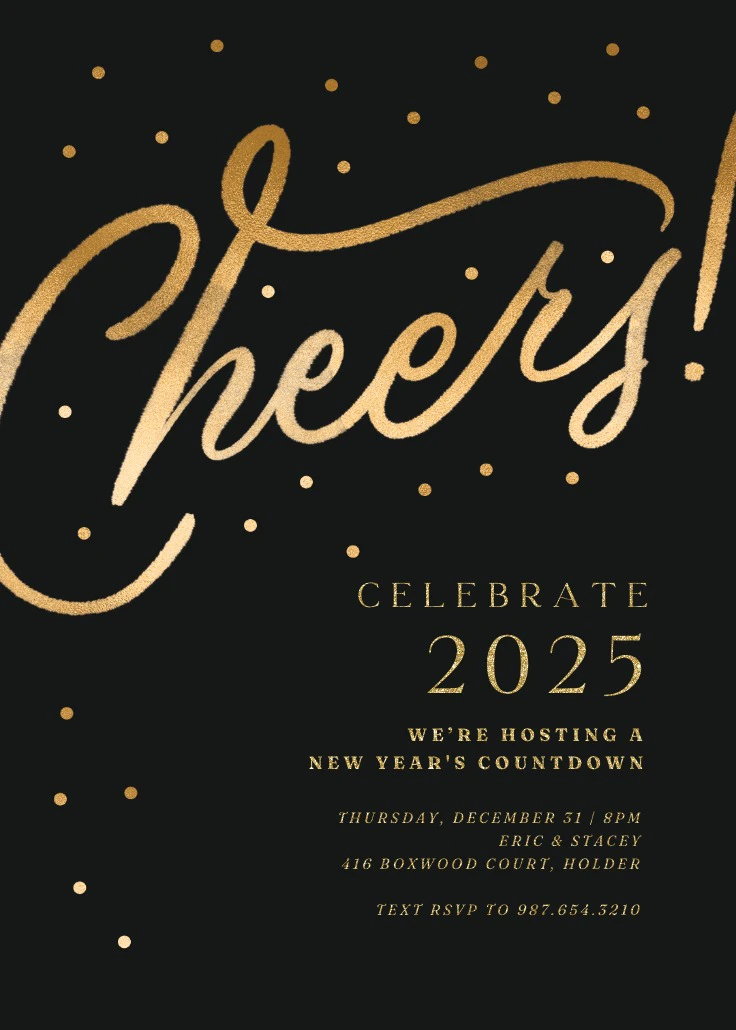 New Year's Eve Invitation Templates (Free) | Greetings Island