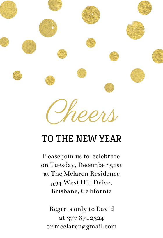 New Year's Eve Invitation Templates (Free) | Greetings Island