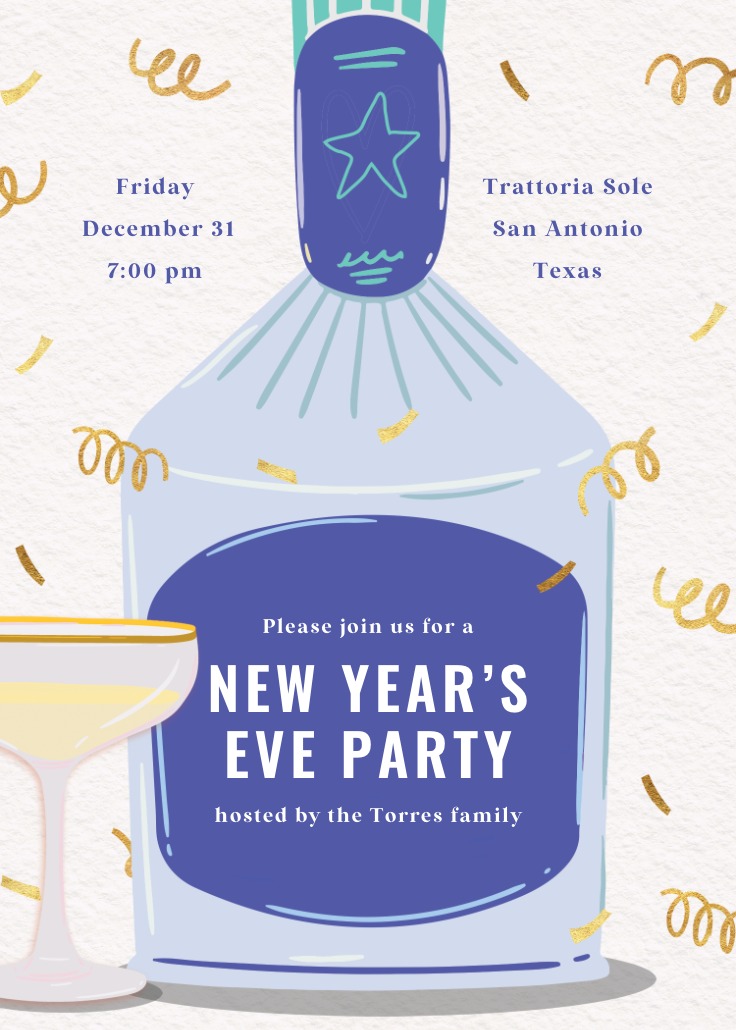New Year's Eve Invitation Templates (Free) | Greetings Island