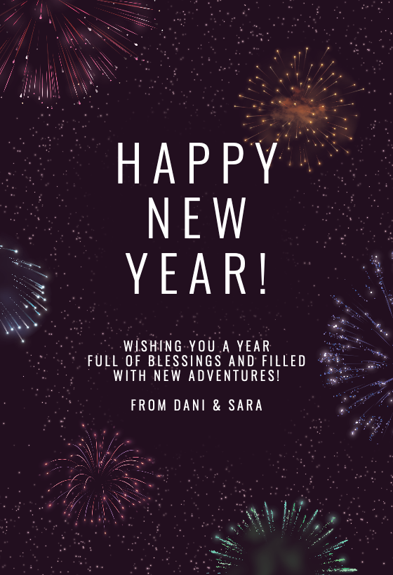 Fireworks Blast - New Year Card (Free) | Greetings Island