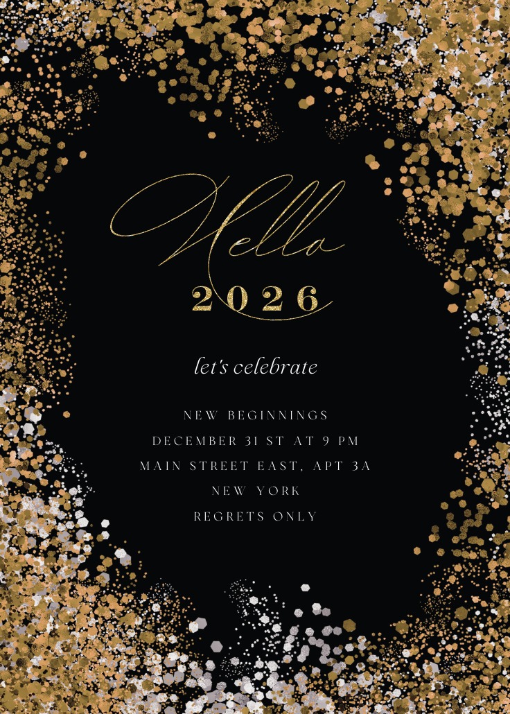 New Year's Eve Invitation Templates (Free) | Greetings Island