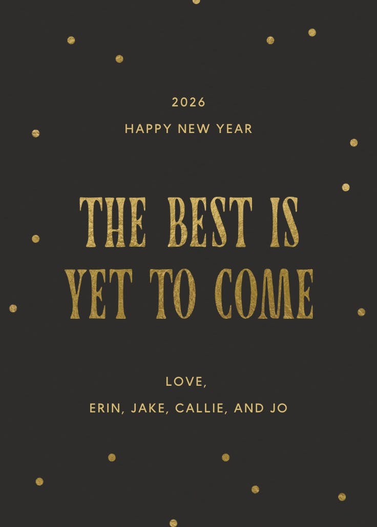 Good Things Ahead - New Year Card (Free) | Greetings Island