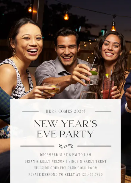 New Year's Eve Invitation Templates (Free) | Greetings Island