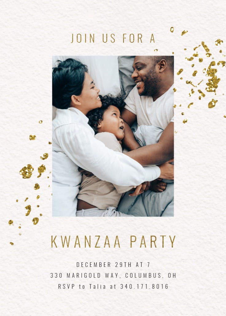 It's A Kwanzaa - Holidays Invitation Template (Free) | Greetings Island