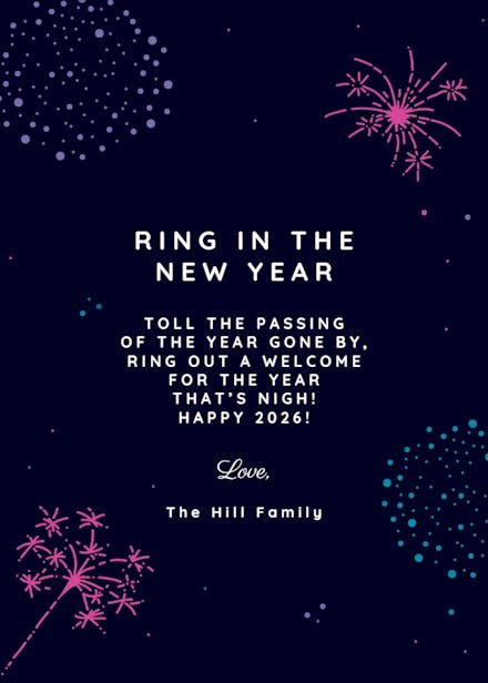 Midnight Light - New Year Card (Free) | Greetings Island