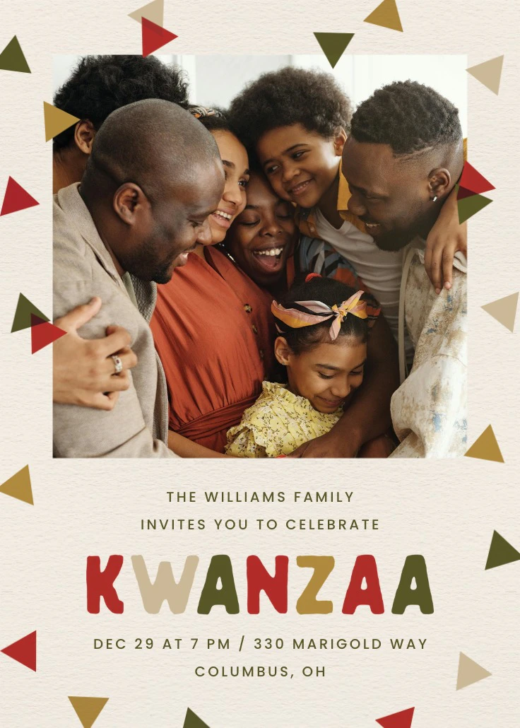 Free Kwanzaa Invitation Templates | Greetings Island