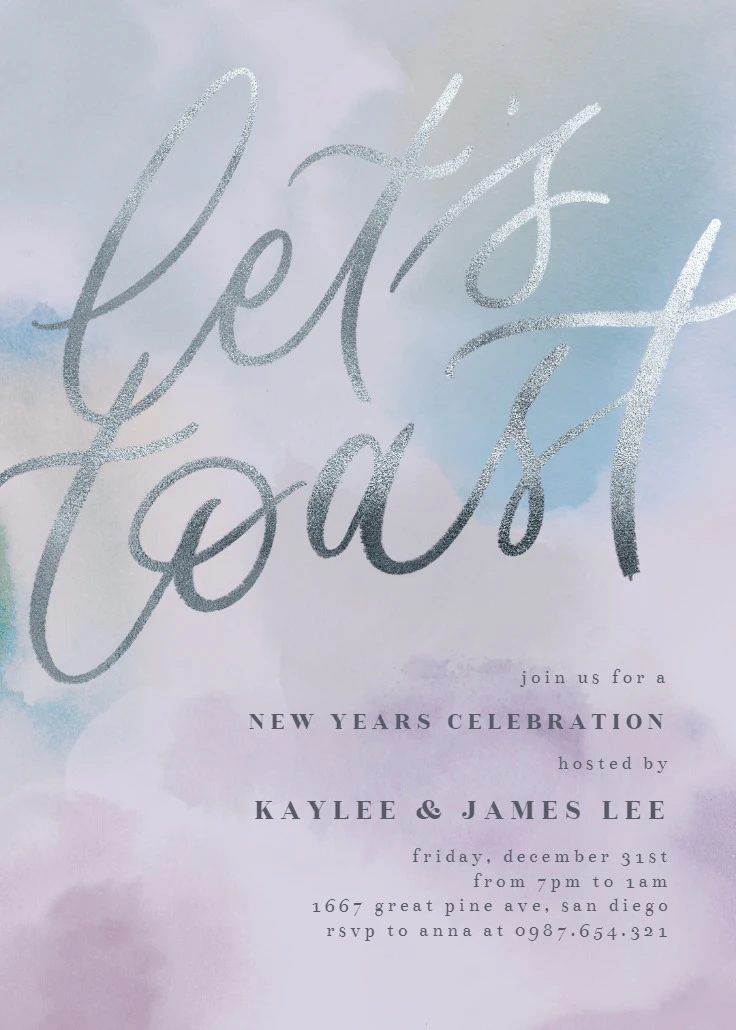 New Year's Eve Invitation Templates (Free) | Greetings Island