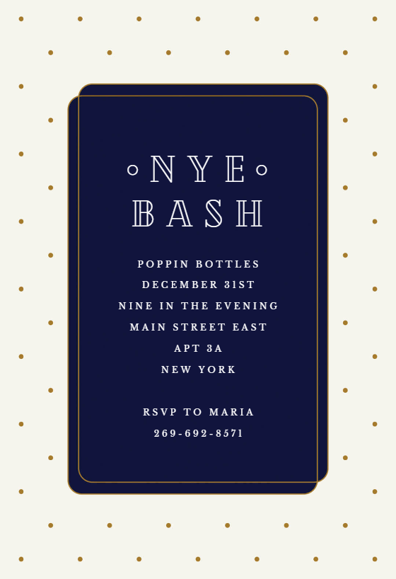 New Year's Eve Invitation Templates (Free) | Greetings Island