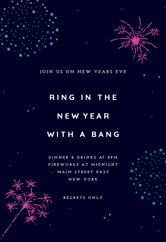 New Year Invitation - New Year Invitation Template (Free) | Greetings ...