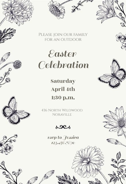 Easter Invitation Templates (Free) | Greetings Island