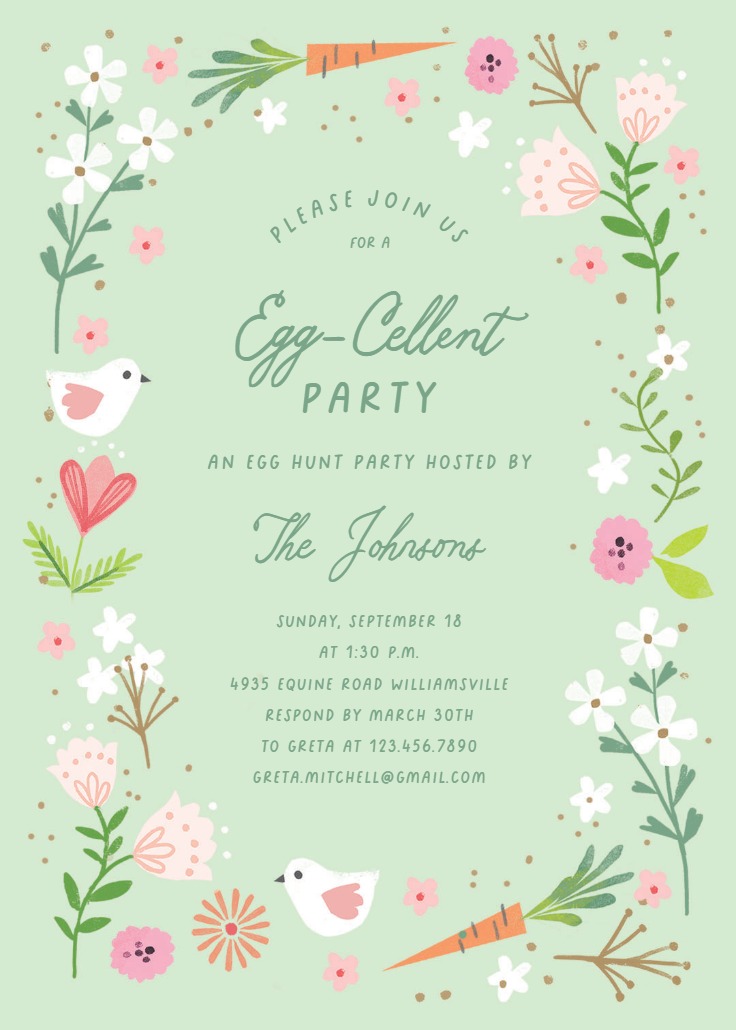 Easter Invitation Templates (Free) | Greetings Island