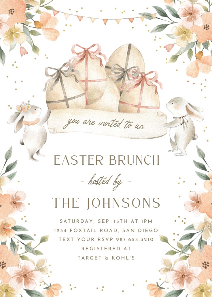 Easter Invitation Templates (Free) | Greetings Island