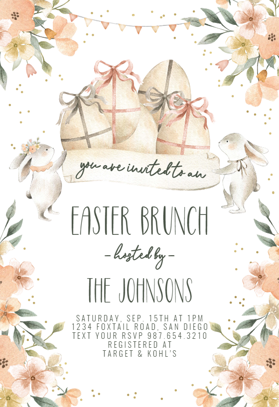 Easter Invitation Templates (Free) | Greetings Island