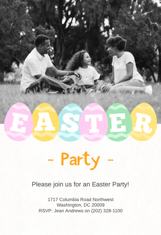 A Fun One - Easter Invitation Template (Free) | Greetings Island