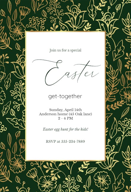 Easter Invitation Templates (Free) | Greetings Island