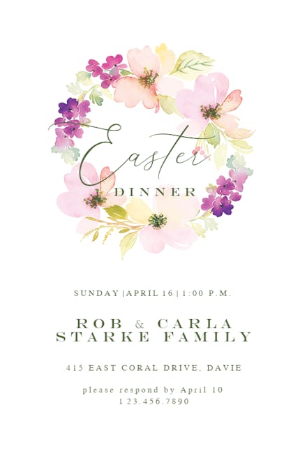 Easter Invitation Templates (Free) | Greetings Island