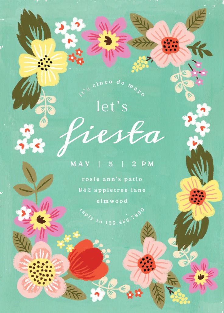 Patio Fiesta - Cinco de mayo Invitation Template (Free) | Greetings Island