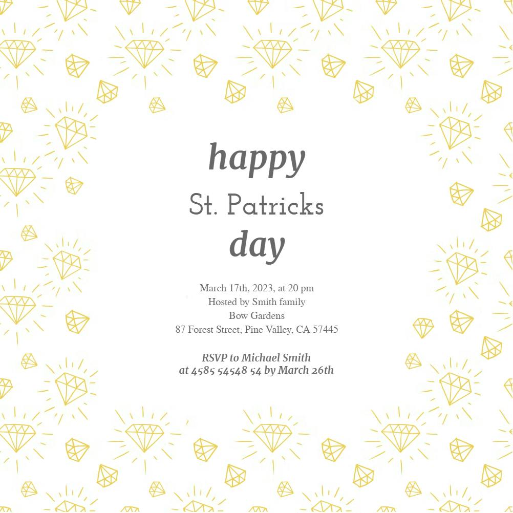 Precious Patrick - St. Patricks Day Invitation Template (Free ...