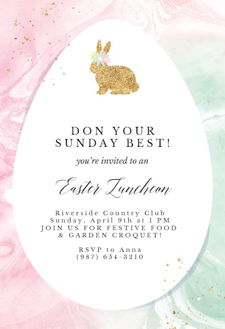 Easter Invitation Templates (Free) | Greetings Island