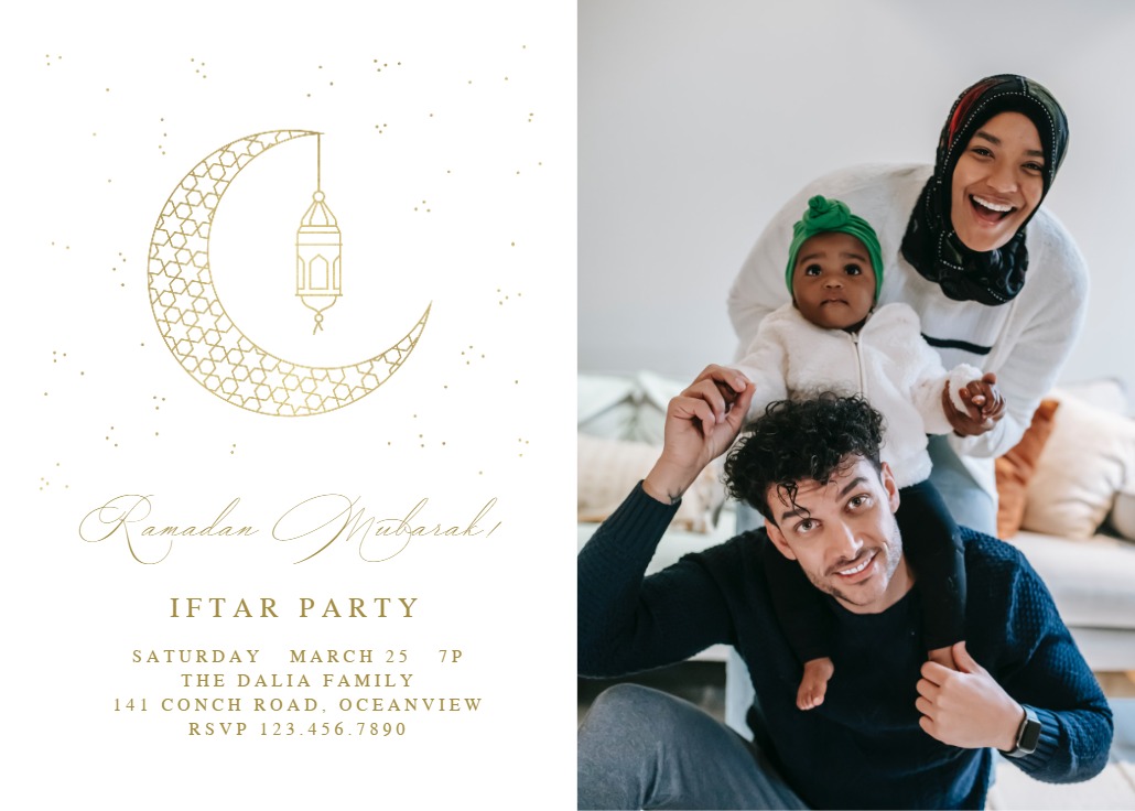 Festive Feast - Ramadan Invitation Template (Free) | Greetings Island
