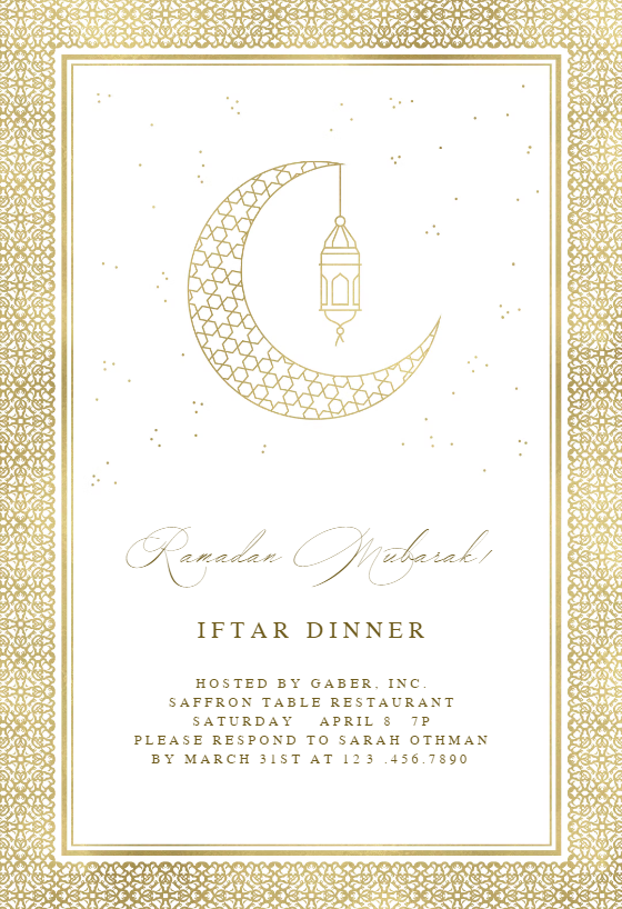 Celebrate Together - Ramadan Invitation Template | Greetings Island