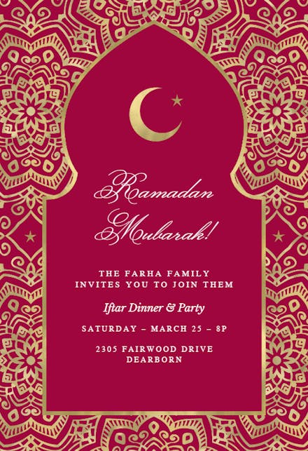 Meaningful Meal - Ramadan Invitation Template | Greetings Island