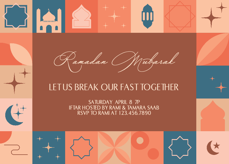 Ramadan kareen - Ramadan Invitation Template (Free) | Greetings Island