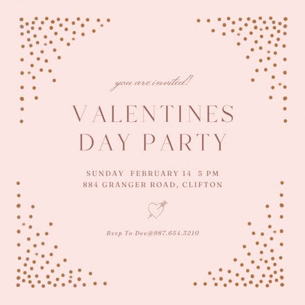 Topsy and Turvy - Valentine's Day Invitation Template (Free ...