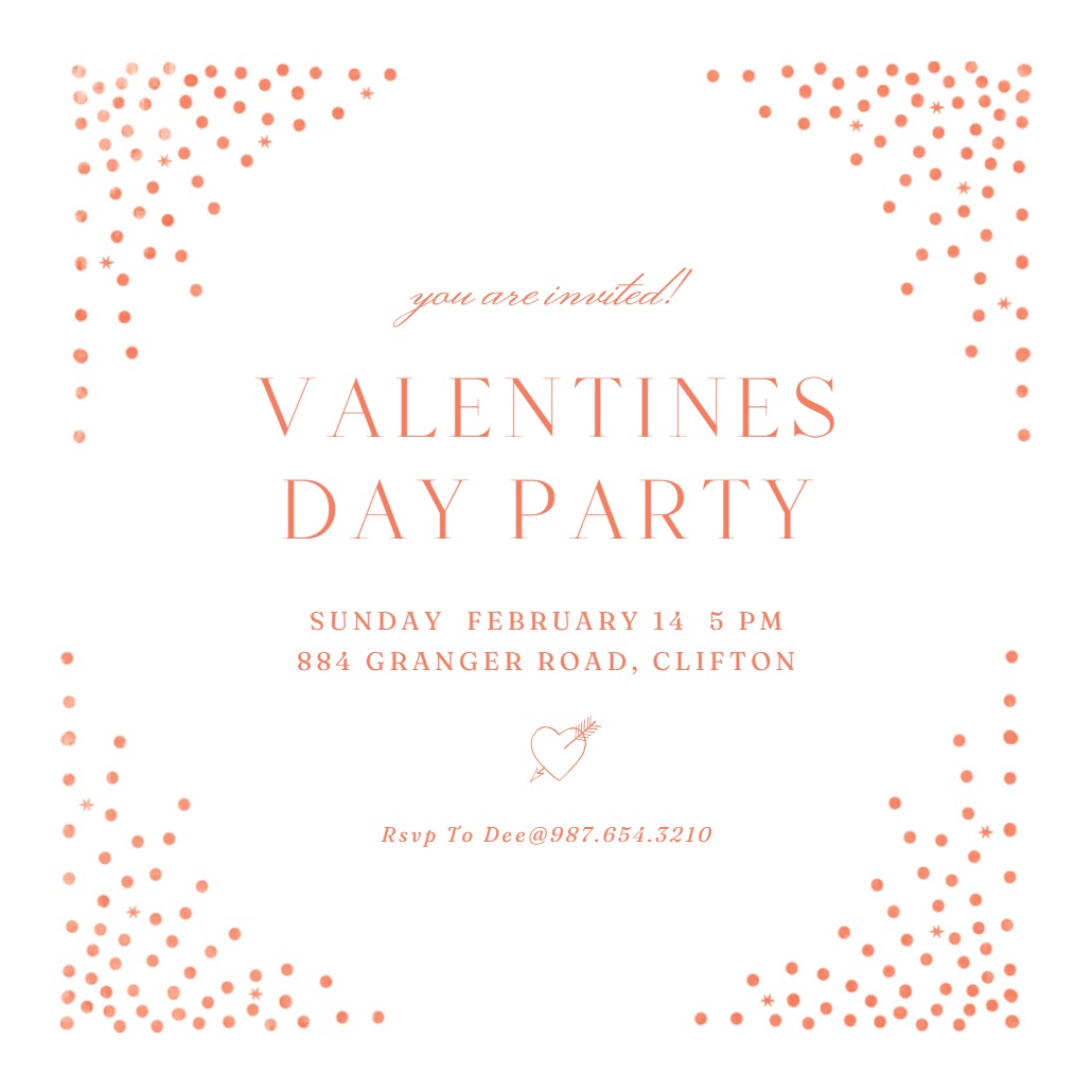 Center Stage - Valentine's Day Invitation Template (Free) | Greetings ...