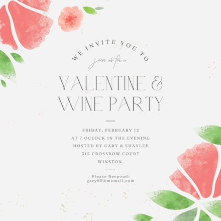 Topsy and Turvy - Valentine's Day Invitation Template (Free ...