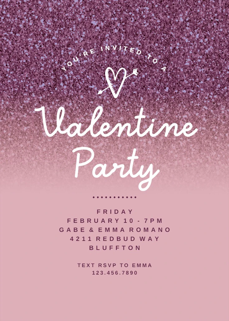 Mesmerizing - Valentine's Day Invitation Template (Free) | Greetings Island