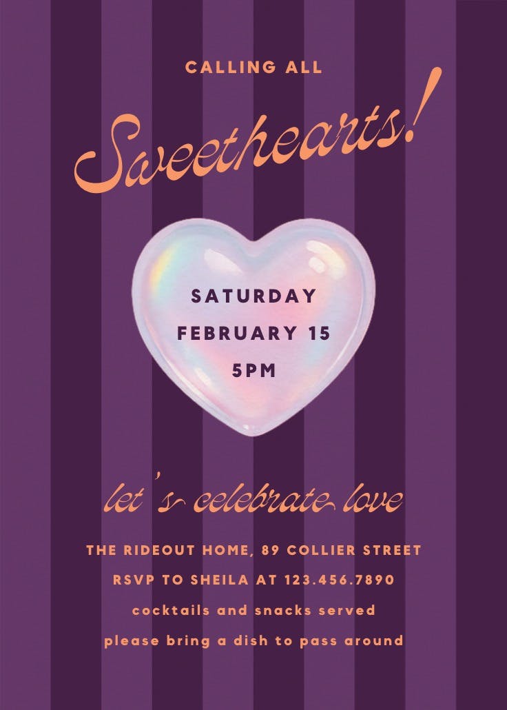 Sugar Overload - Valentine's Day Invitation Template (Free) | Greetings ...