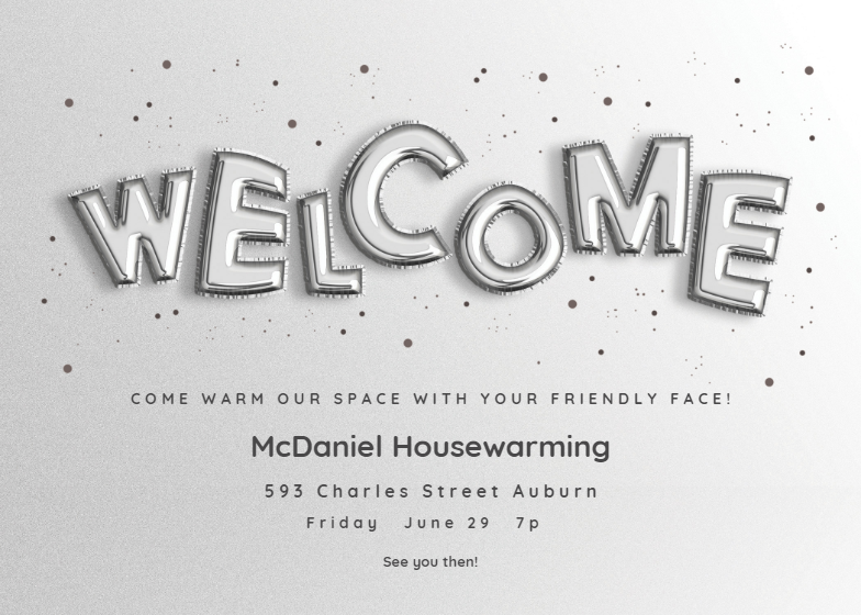 Homing Balloons - Housewarming Invitation Template (Free) | Greetings ...