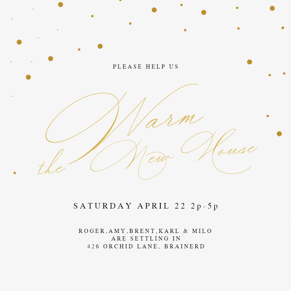 Calligraphy names - Housewarming Invitation Template (Free) | Greetings ...