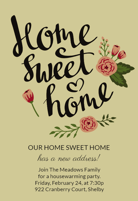 Still Home - Housewarming Invitation Template (Free) | Greetings Island