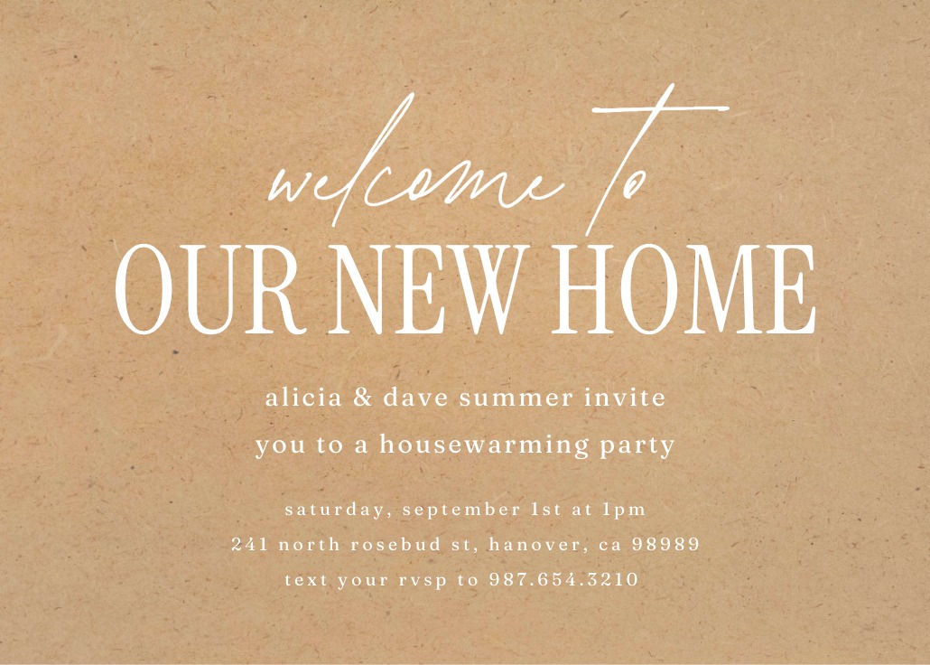 Welcome Party - Housewarming Invitation Template (Free) | Greetings Island