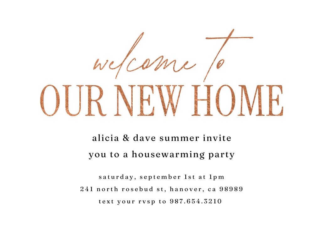 Welcome Party - Housewarming Invitation Template (Free) | Greetings Island