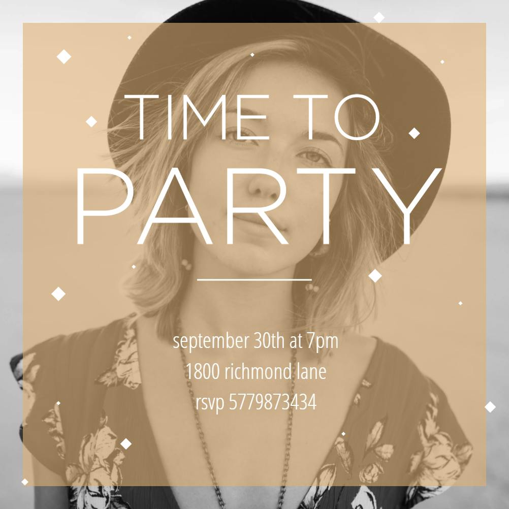 Brown Party Filter - Printable Party Invitation Template (Free ...