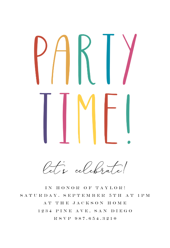 Confetti and Corner Flags - Printable Party Invitation Template (Free ...