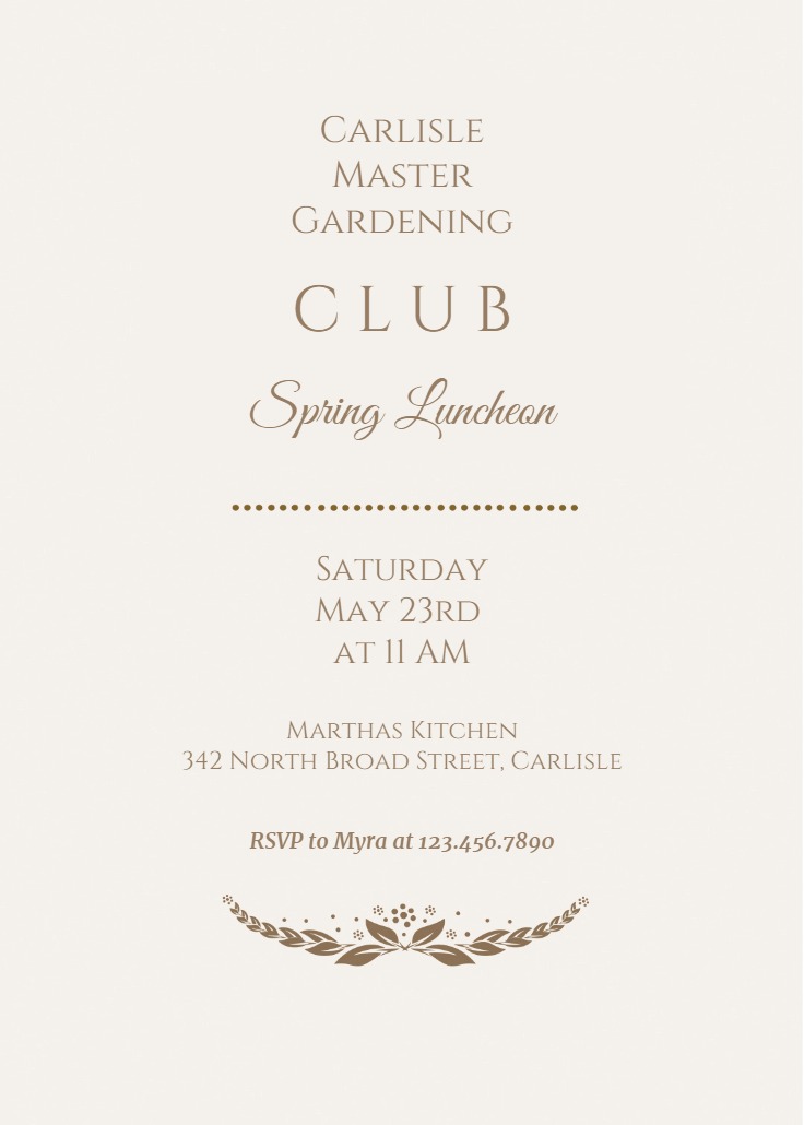 Embellished Neutral - Invitation Template (Free) | Greetings Island
