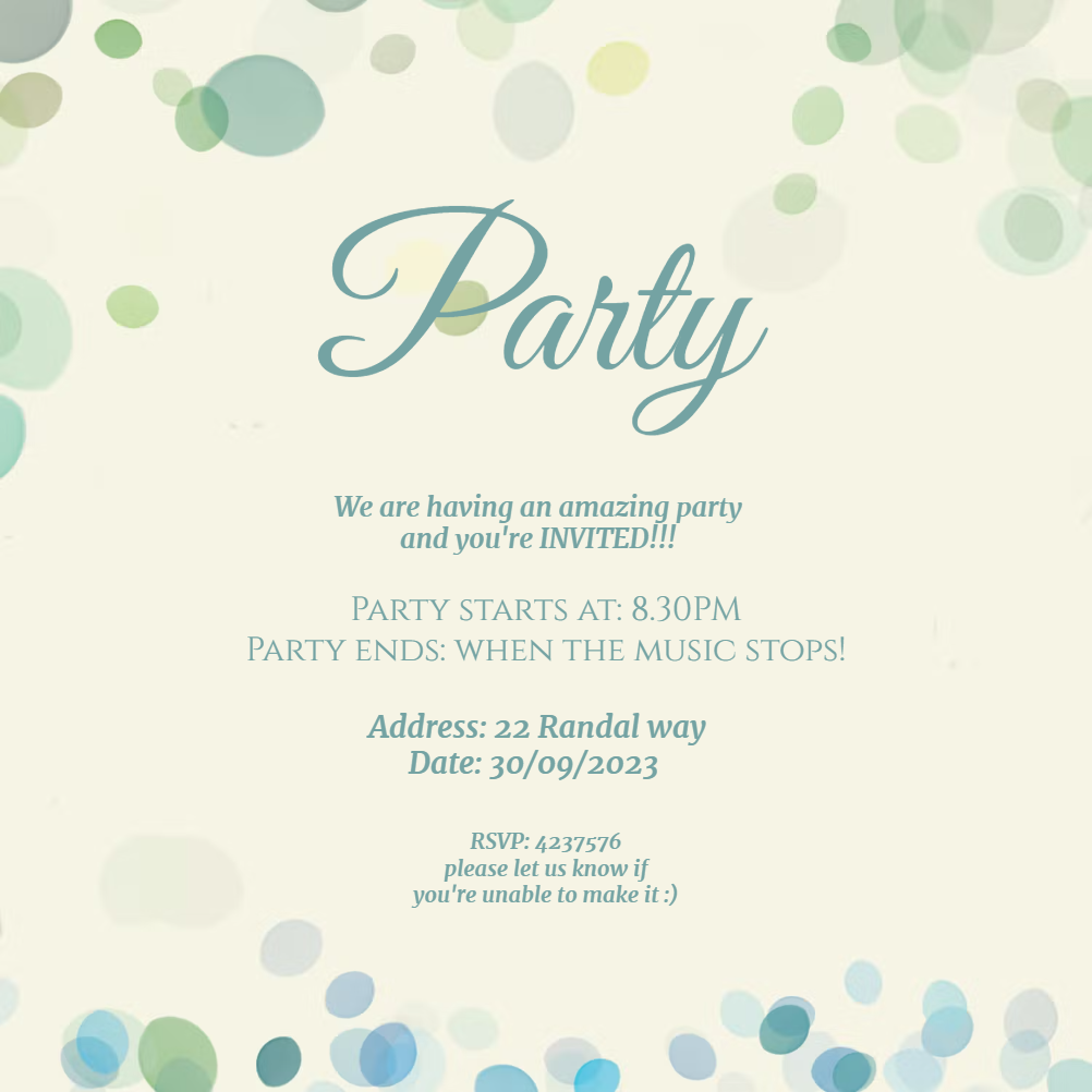 Stamped Candy Stripes - Printable Party Invitation Template (Free ...