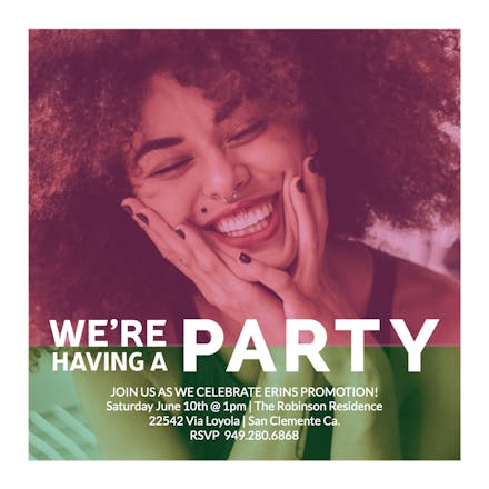 Lets Party Magazine - Printable Party Invitation (Free) | Greetings Island