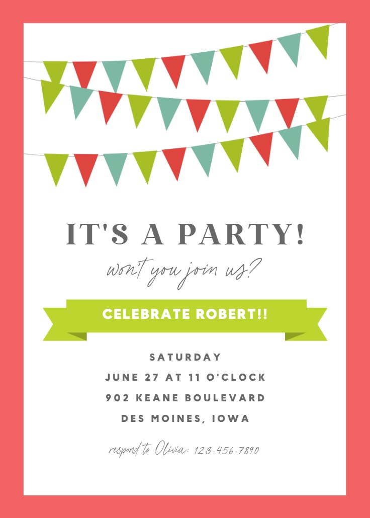 Backyard Bash - Printable Party Invitation (Free) | Greetings Island