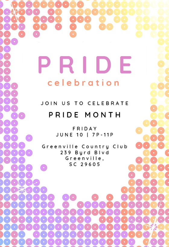 Sparkling Pride - Printable Party Invitation (Free) | Greetings Island